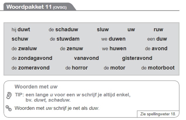Tijd voor taal: woordpakket 11 :: juf Toinon
